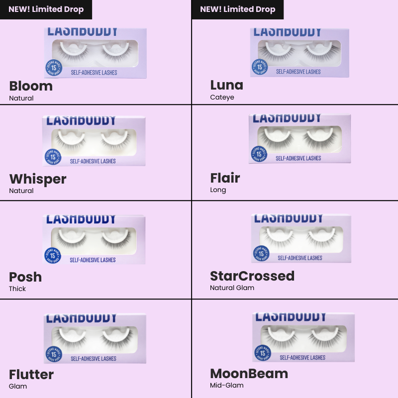 LashBuddy Self-Adhesive Lashes | No Glue Needed | 15s Application ...